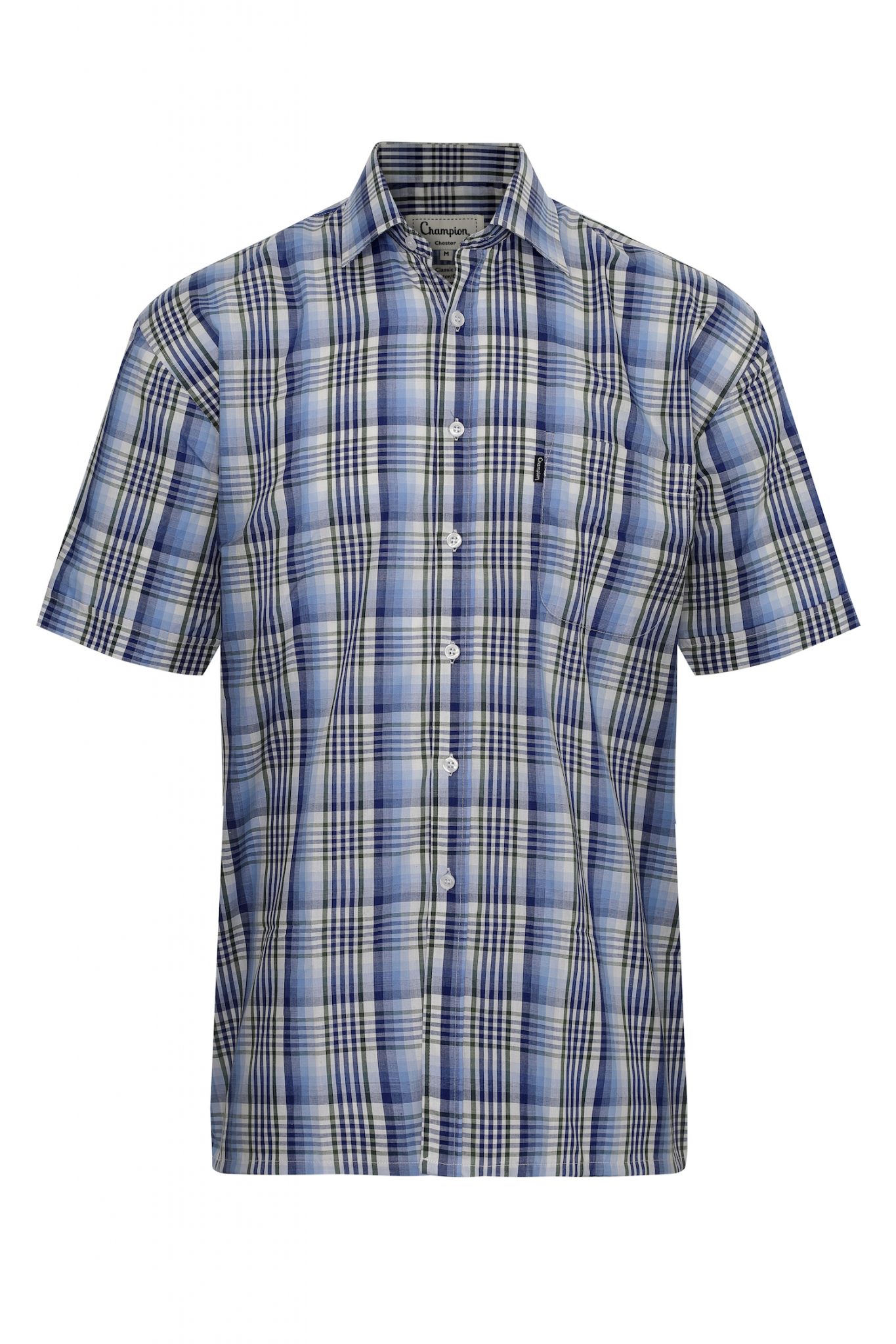 Champion Chester Short Sleeve Shirt Green - Edinburgh Outdoor Wear