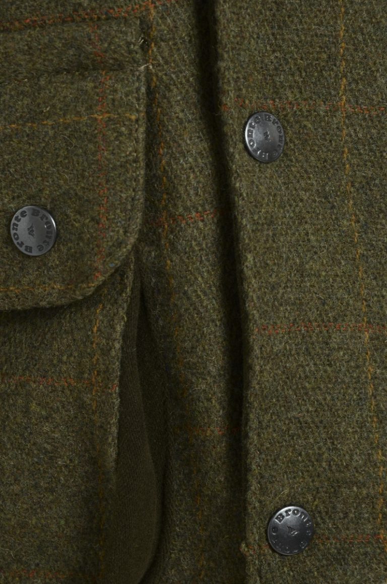 Bronte Kids Tweed Jacket - Olive - Edinburgh Outdoor Wear